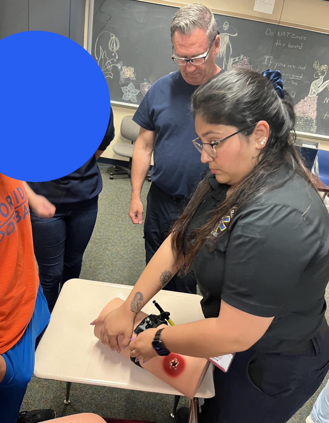 First Aid Training with Students at CV - Silver Spring Ambulance ...